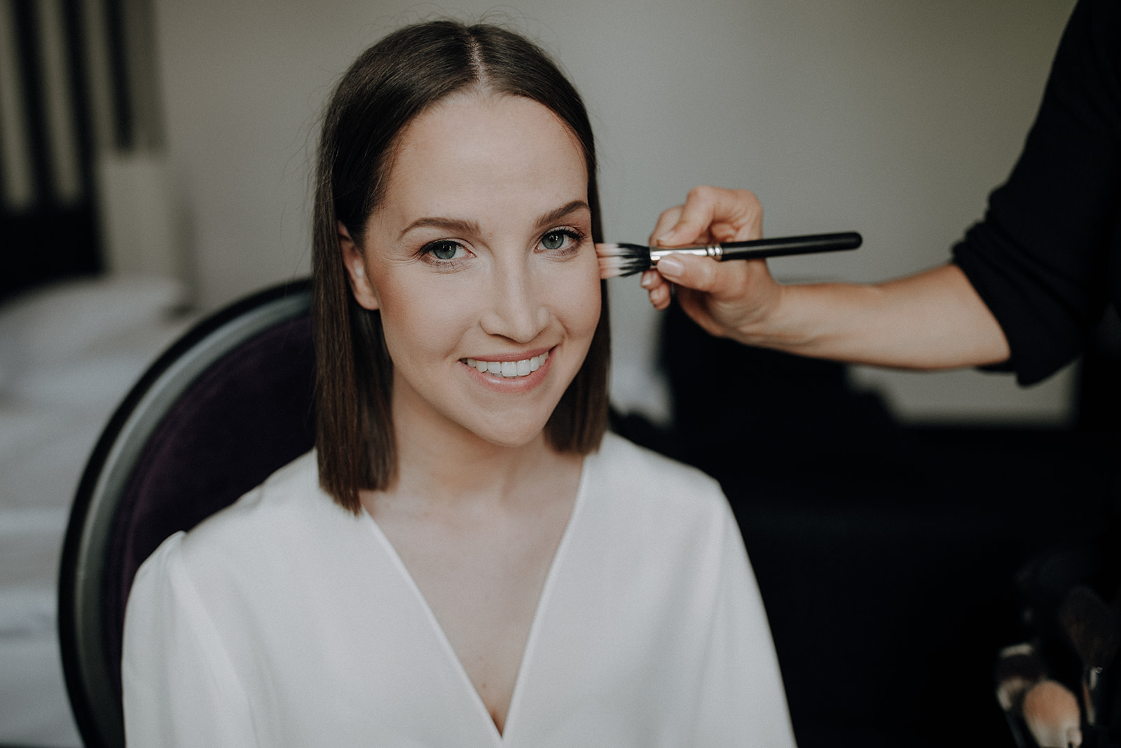 getting ready, natürliches Brautmake-up, Visagistin Monika Mages ...